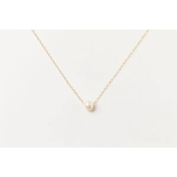 SHEENA MARSHALL JEWELRY Grit Pearl Necklace - 14k Gold Fill - 18-20"